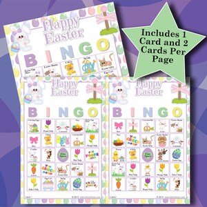 EASTER 5x5 Bingo Printable Pdfs Contain Everything You Need to Play ...