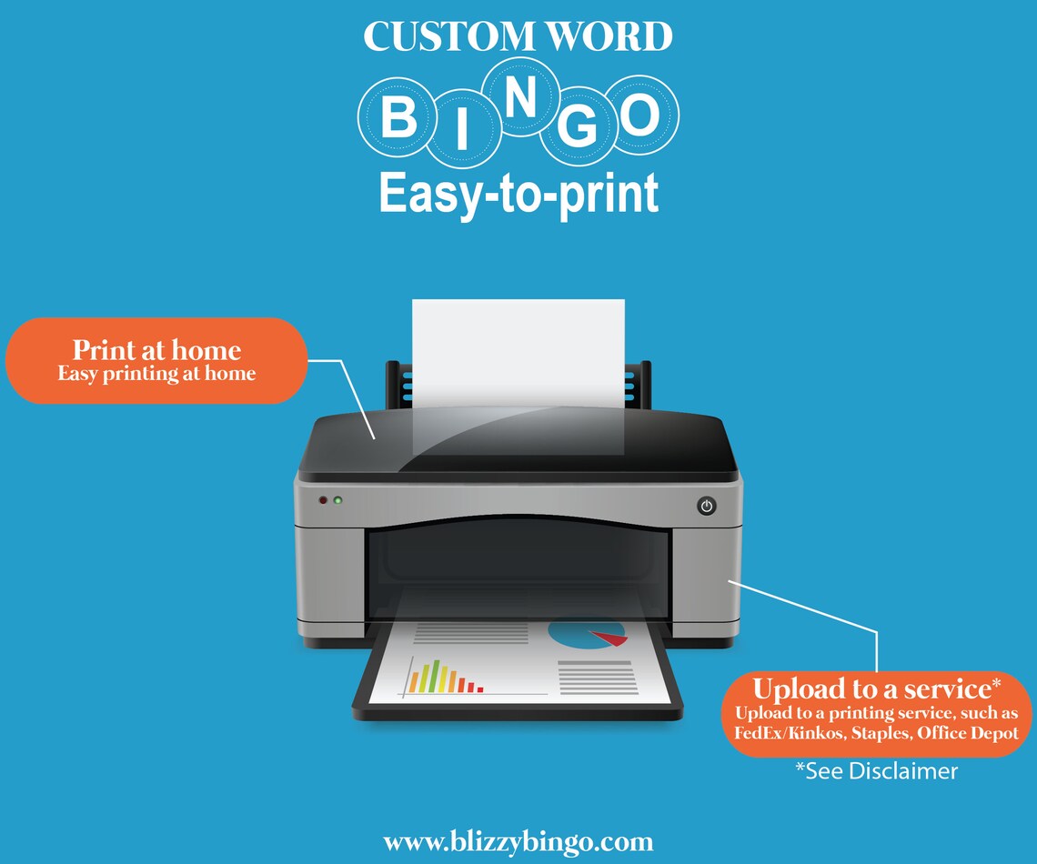 30 Custom Word Bingo Cards Choose Your Theme Choose Grid - Etsy