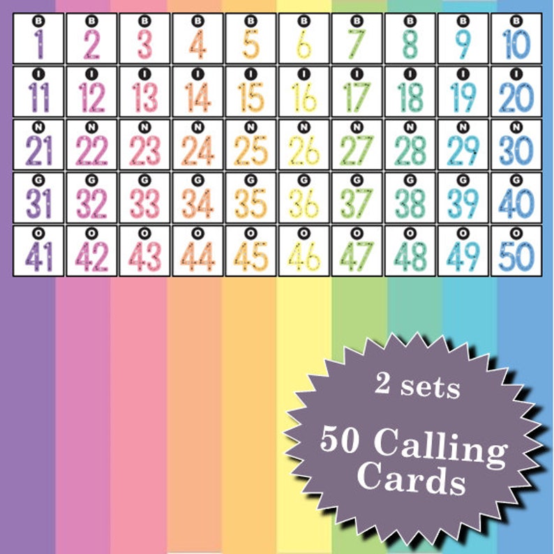 30 Traceable Number 5x5 Bingo Cards Instant Download Pdfs - Etsy