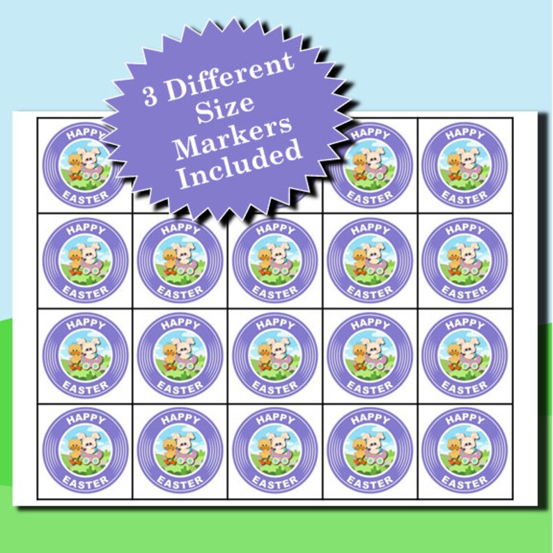 100 Easter 5x5 Bingo Cards | 50 Ball Bingo | Instant Download | Pdfs ...