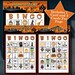 Halloween - Orange 5x5 Bingo Printable Pdfs Contain Everything You Need ...
