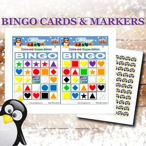 Blizzy Bingo COLORS AND SHAPES Printable Pdfs Contain Everything You ...