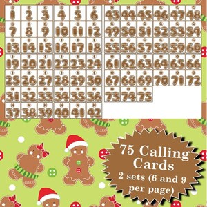 Happy Holidays 30 Cards Classic 5x5 Bingo Printable Pdfs Contain ...