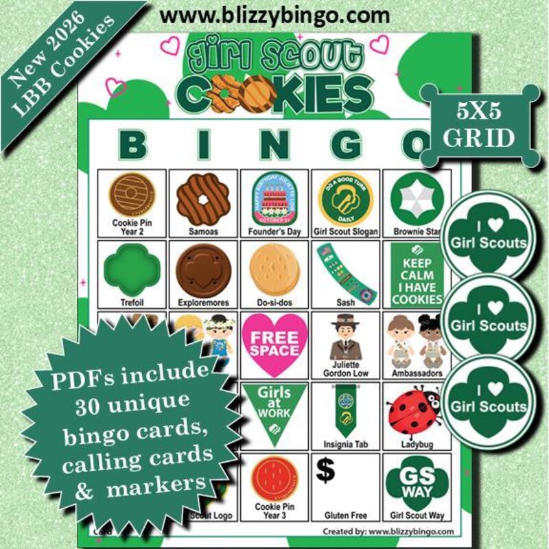 Printable 2026 Bingo Card - Etsy