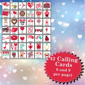 30 Valentine's Day 5x5 Bingo Cards | Instant Download | Pdfs for Easy ...
