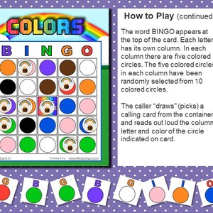 Colors 5x5 Bingo | Fun for All; From Toddlers to Seniors | U Print ...