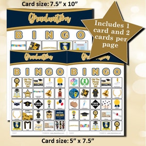 100 -2023 Graduation 5x5 Bingo Cards | Instant Download | Pdfs for Easy ...