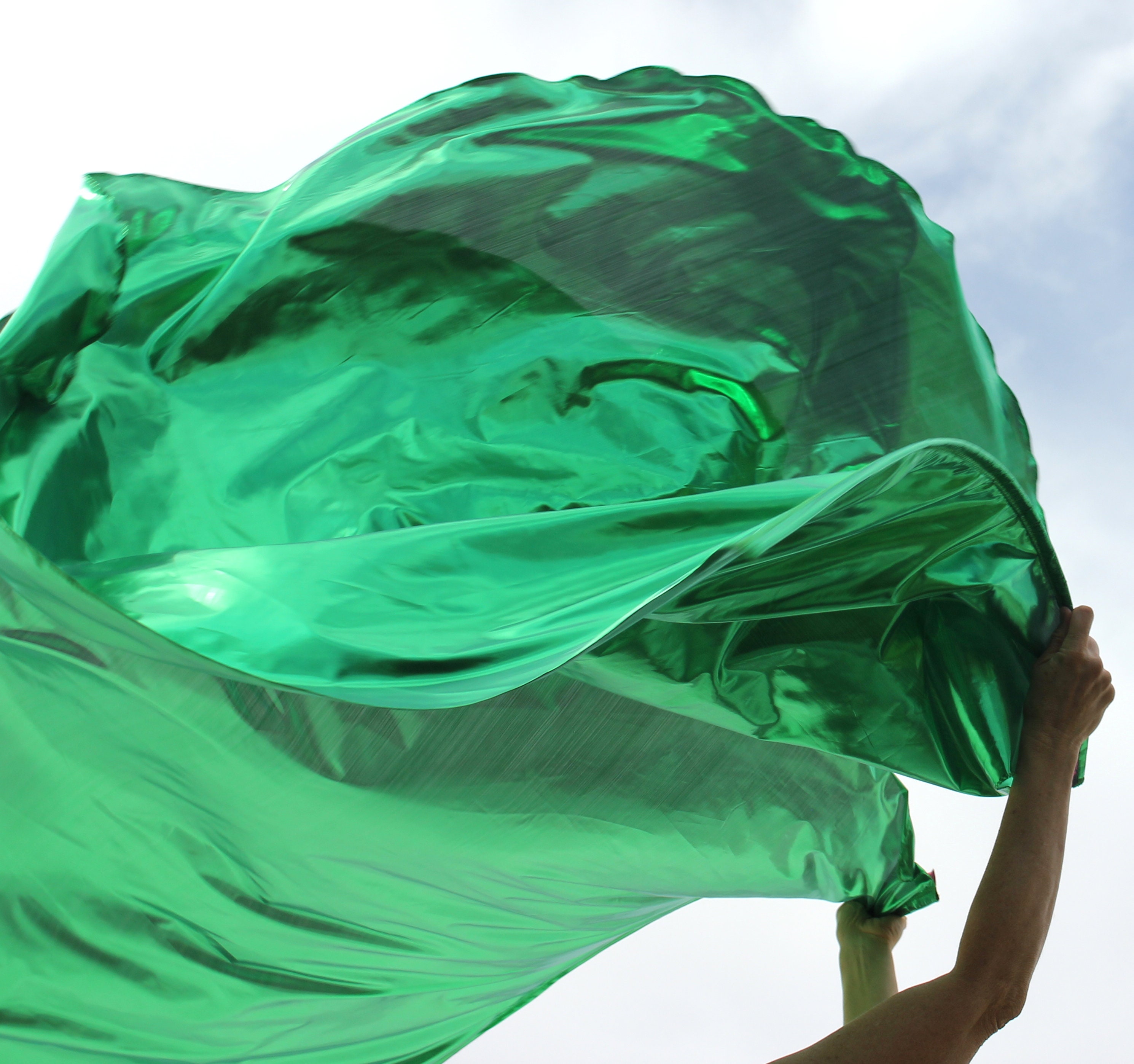 Metallic Worship Flags Bright Green Resurrection & New Life | Etsy