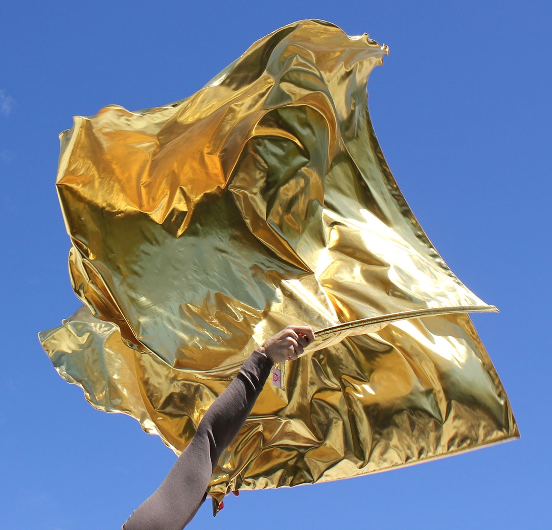 Arise & Shine Gold Metallic Flowy Angel Praise Dance Worship Banner ...