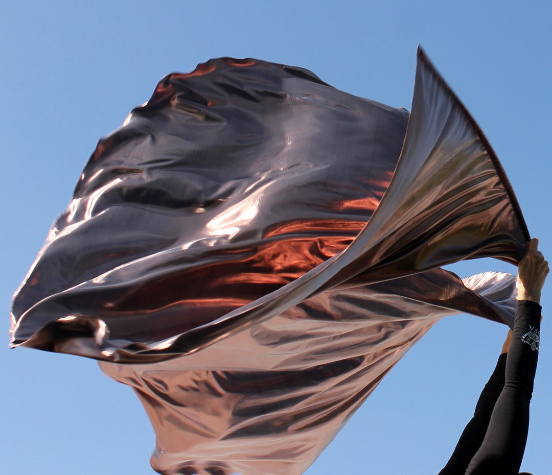 Jeremia 15:12 'Strong' Metallic Bronze Braun Flowy Anbetung Tanz Banner ...