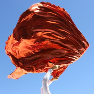 Firey Orange 'fire by Night' Power Metallic Flame Flowy Worship Praise ...