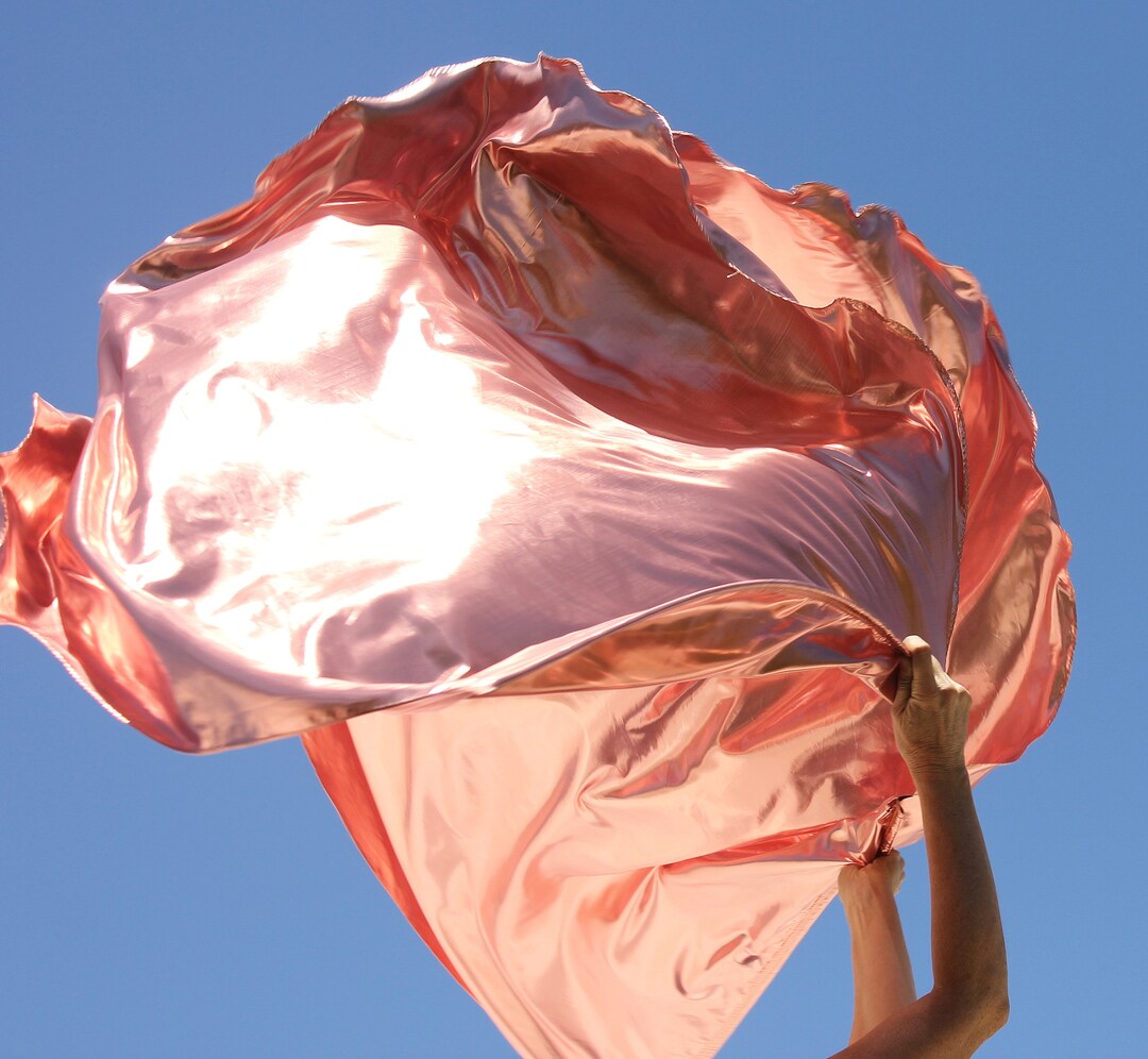 Rose Gold 'refiner's Fire' Metallic Flowy Worship Dance Banner Praise ...