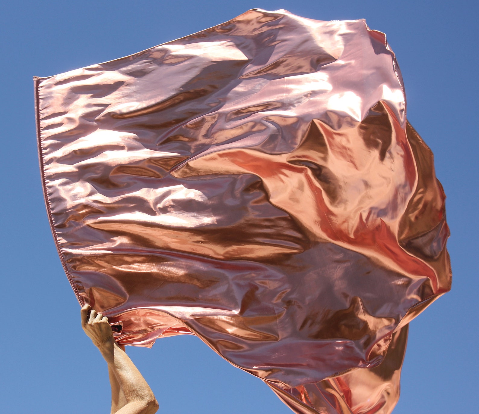 Rose Gold 'refiner's Fire' Metallic Flowy Worship Dance Banner Praise ...