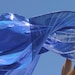 Deep Sapphire Blue 'kingdom of God' Holographic Nuances Worship Flags ...