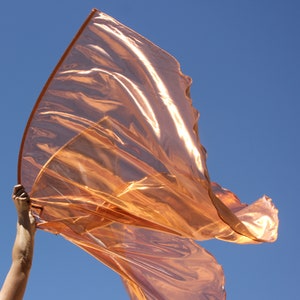 Orange Power 'battlecry' Copper Metallic Fire Worship Semi-sheer Flags ...