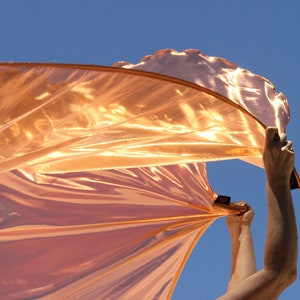 Orange Power 'battlecry' Copper Metallic Fire Worship Semi-sheer Flags ...