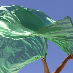 Semi-sheer Worship Flags Green Healing for the Nations With Flex™ Rod ...