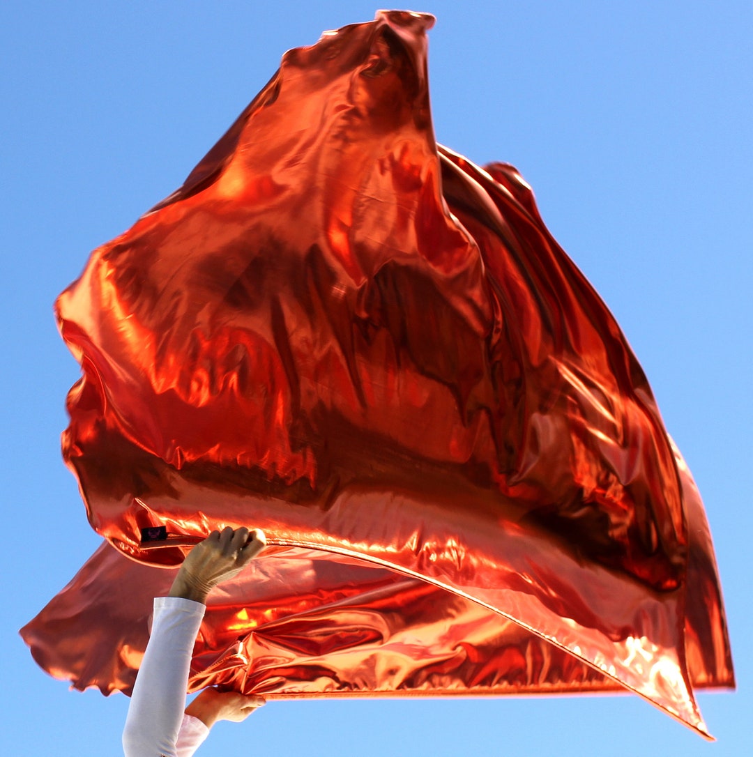 MATERIAL DEFECTS Firey Orange 'fire by Night' Power Metallic Flame ...