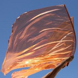 Orange Power 'battlecry' Copper Metallic Fire Worship Semi-sheer Flags ...