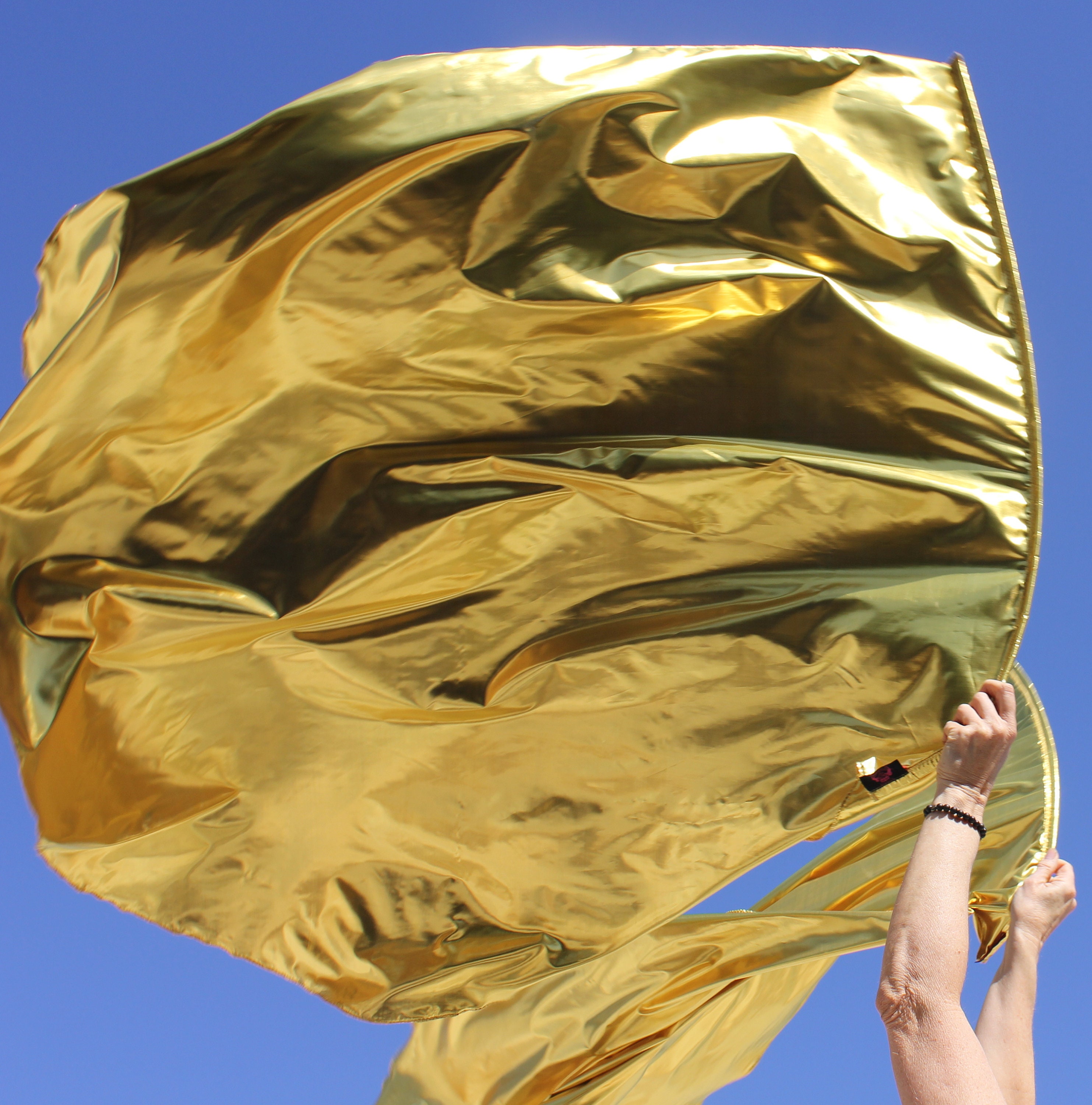 Refiner's Fire 14K Gold Metallic Flowy Worship Banner | Etsy