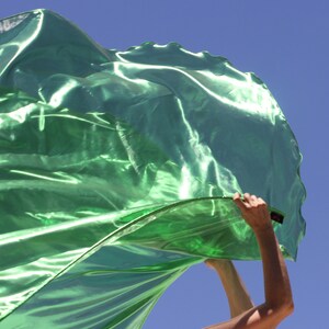 Semi-sheer Worship Flags Green Healing for the Nations With Flex™ Rod ...