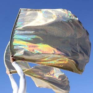 Gold 'throne Room' Aurora Borealis Rainbow Flowy Worship Banner Dance ...