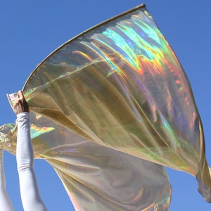 Gold 'throne Room' Aurora Borealis Rainbow Flowy Worship Banner Dance ...