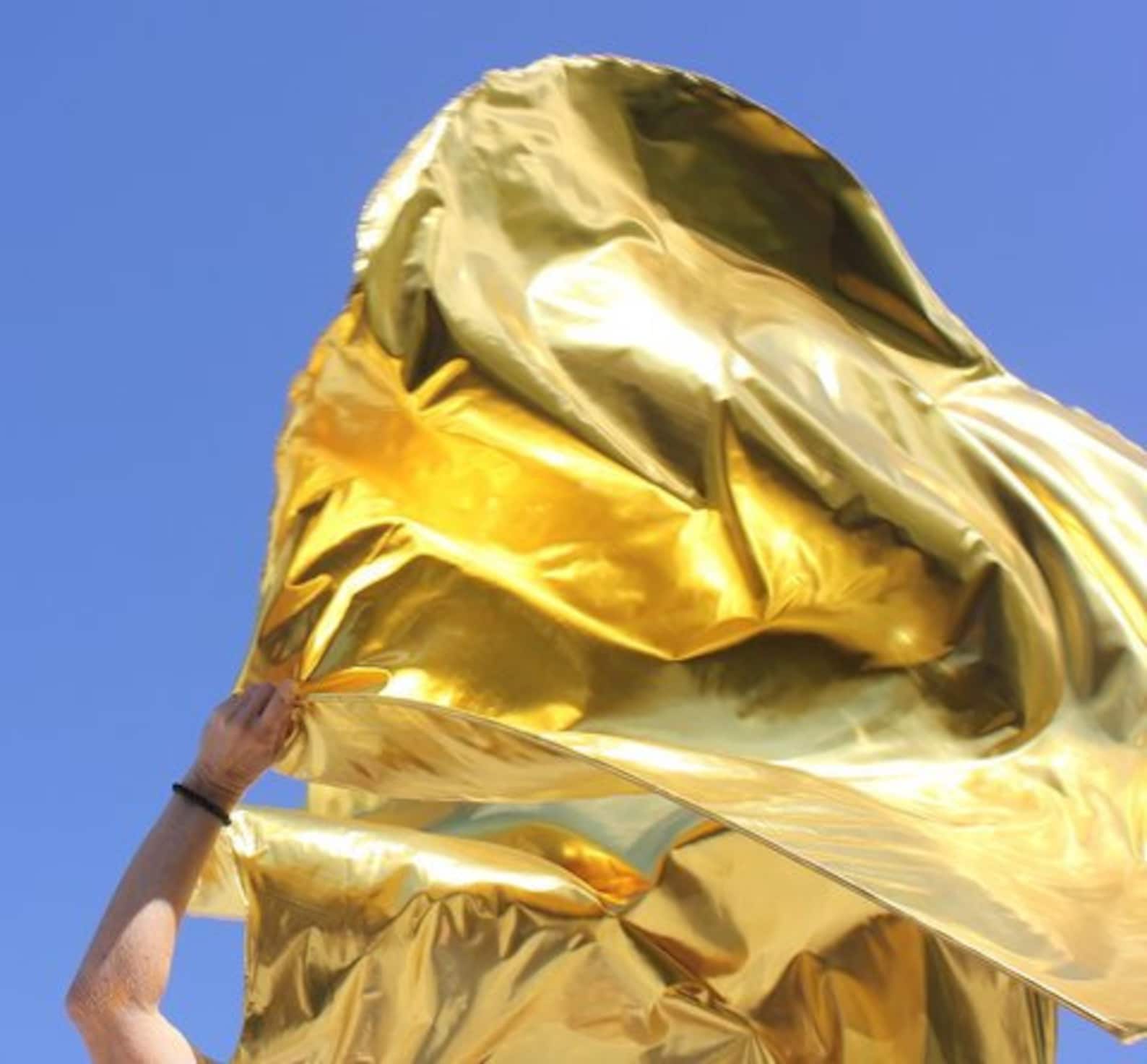 Refiner's Fire 14K Gold Metallic Flowy Worship Banner | Etsy