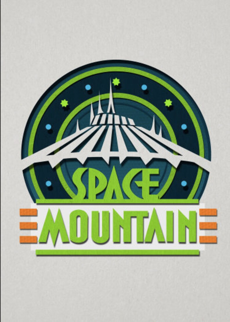 Space Mountain Print - Etsy
