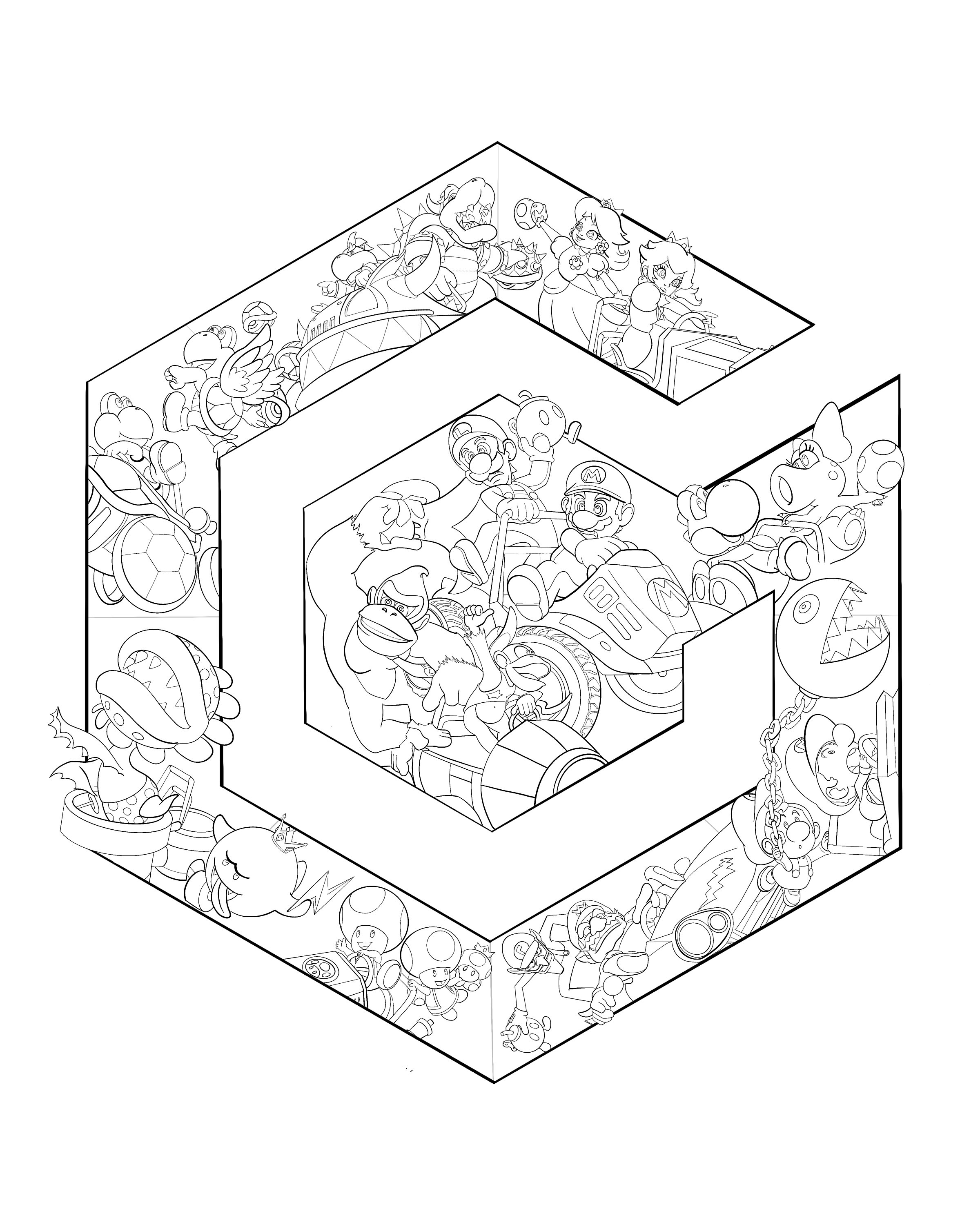 Mario Kart Double Dash: Gamecube Poster Print | Nintendo Art | Gifts ...