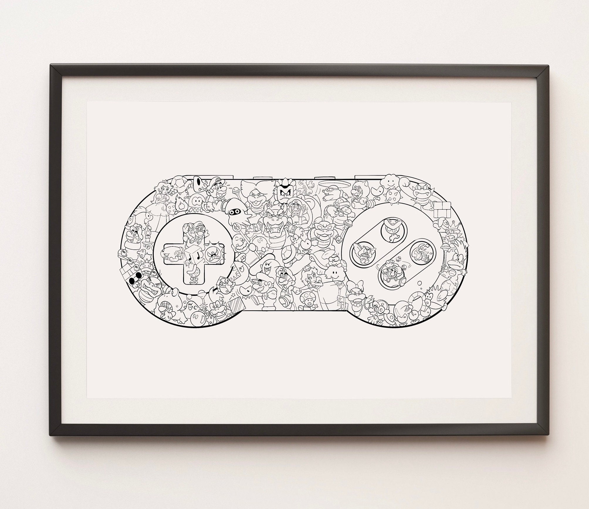 Super Mario Bros 3 - All Stars SNES Poster Print - Etsy