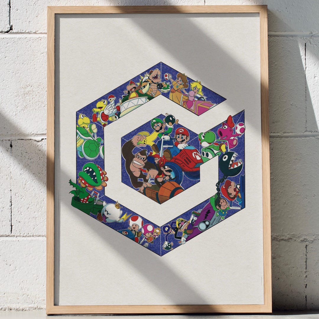 Mario Kart Double Dash - Wall Art - Gamecube Illustration - Etsy