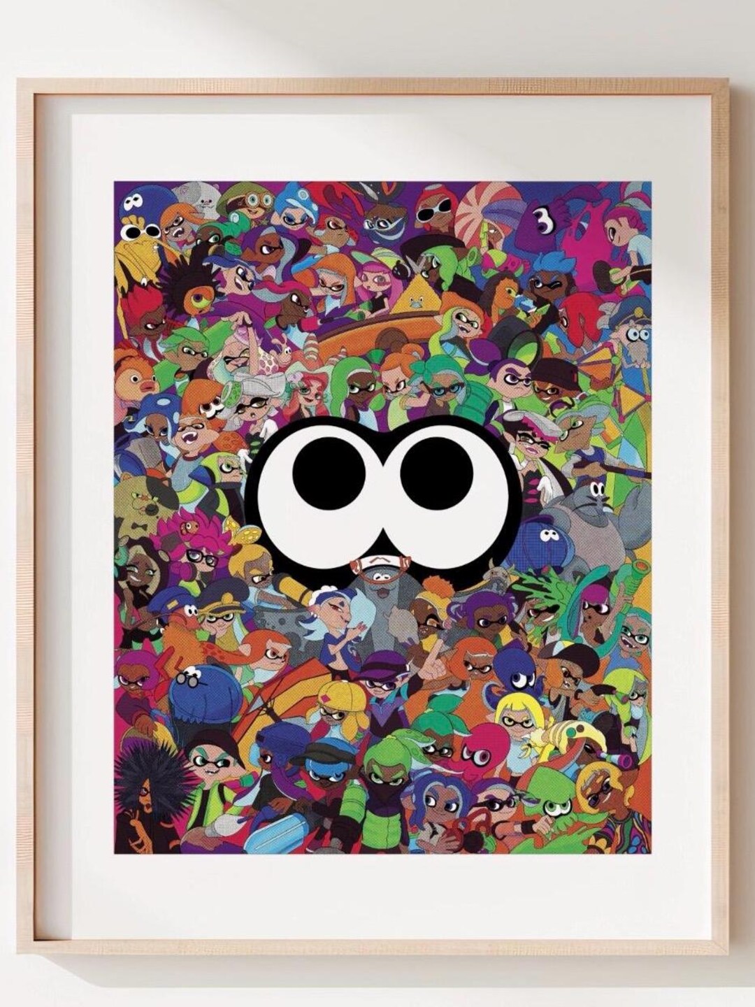 Splatoon Wall Art Print: Limited Edition Splatfest Ensemble - Halftone ...