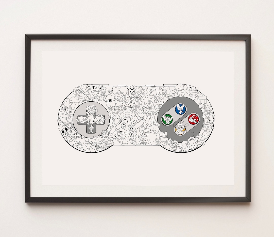 Super Mario Bros 3 - All Stars SNES Poster Print - Etsy