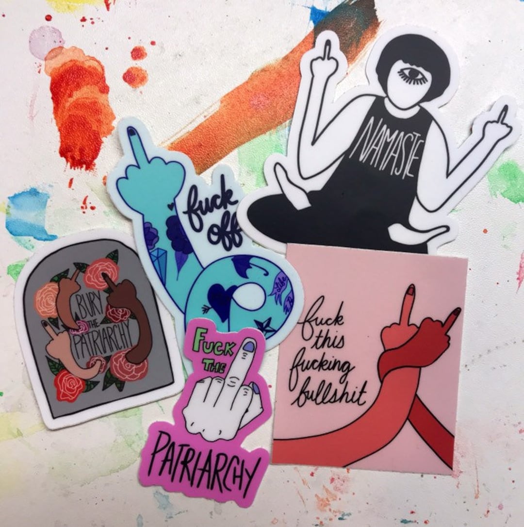 Middle Finger Sticker Pack - Etsy