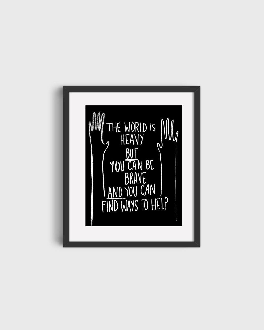 The World is Heavy 8x10 Print - Etsy