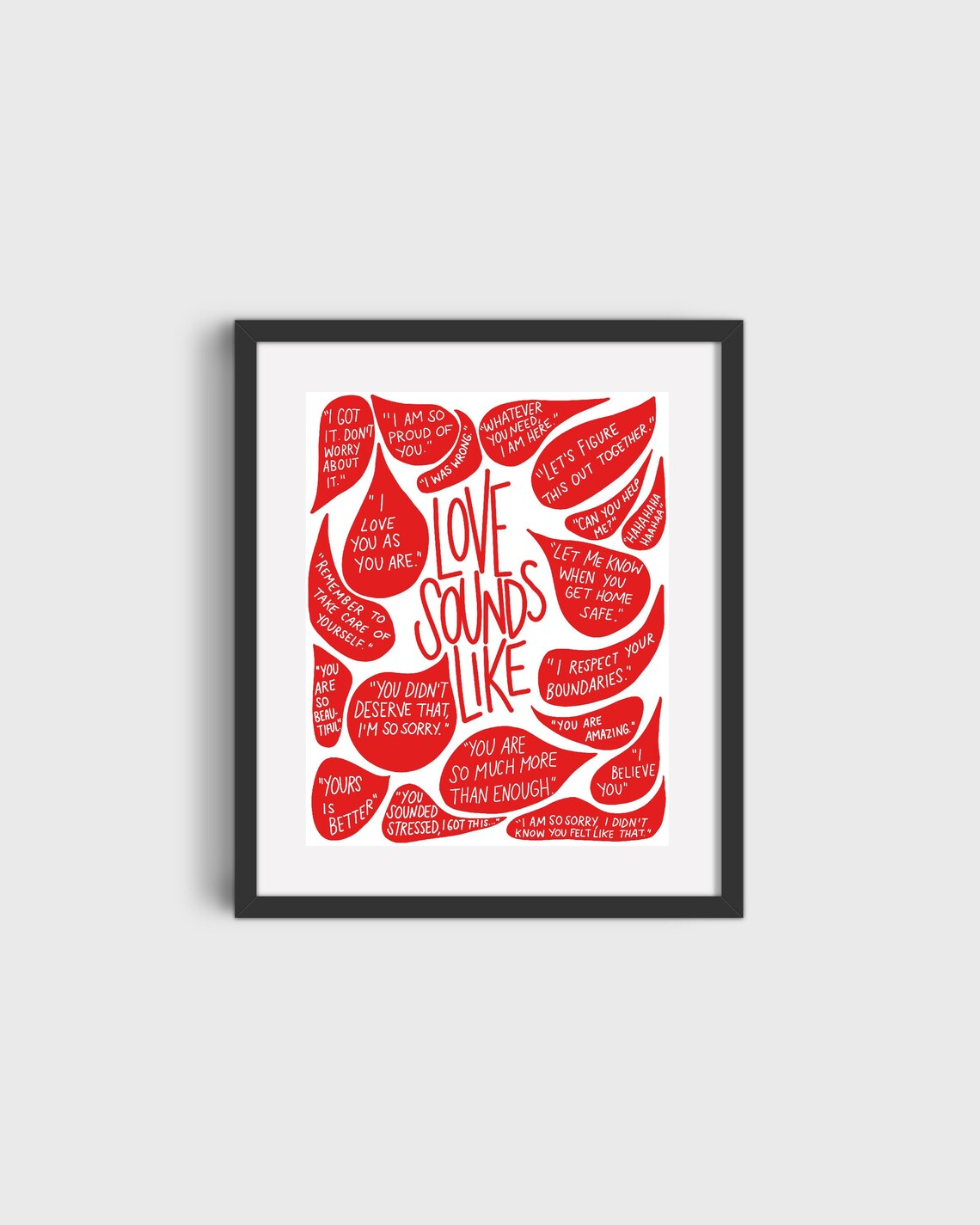 Love Sounds Like 8x10 Print | Etsy