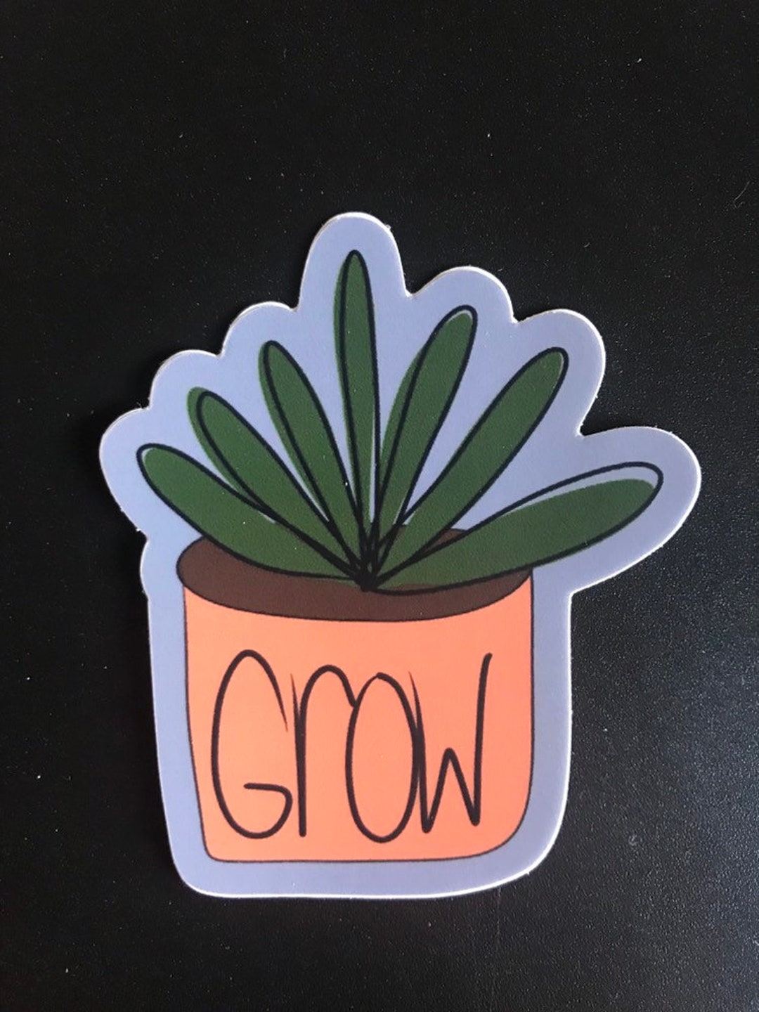 Grow Plant Sticker - Etsy