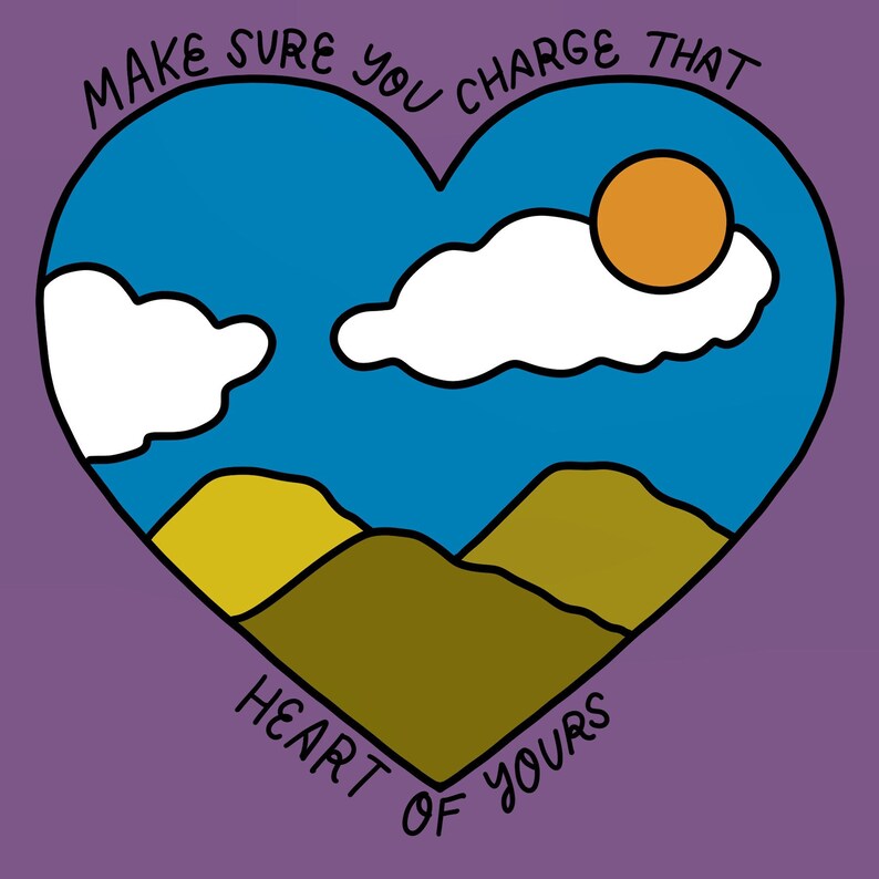 Charge Your Heart 8x10 Print - Etsy