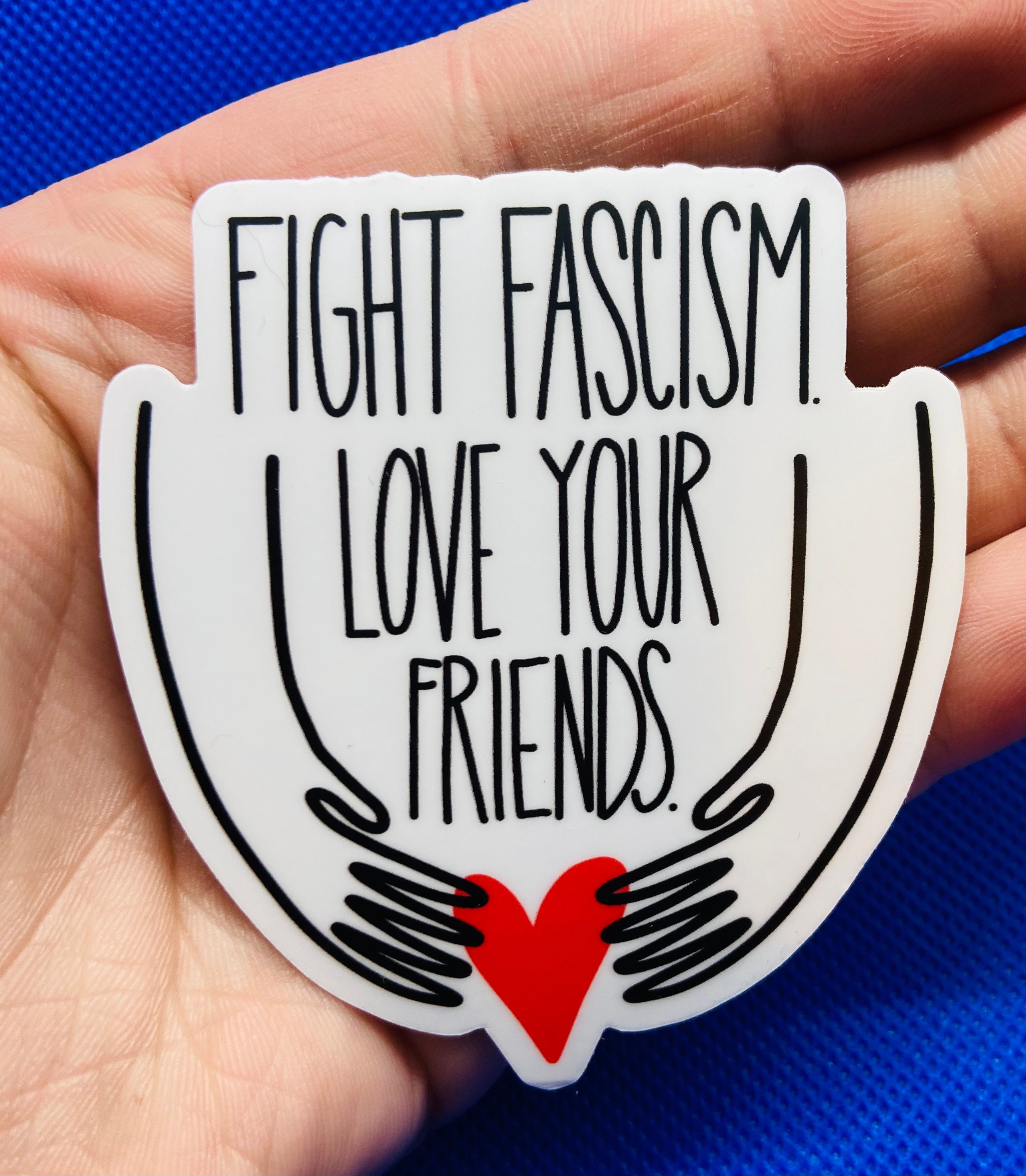 Stickers, Labels & Tags Paper & Party Supplies Fight fascists sticker ...