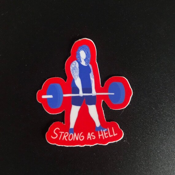 Strong as Hell Sticker | Etsy