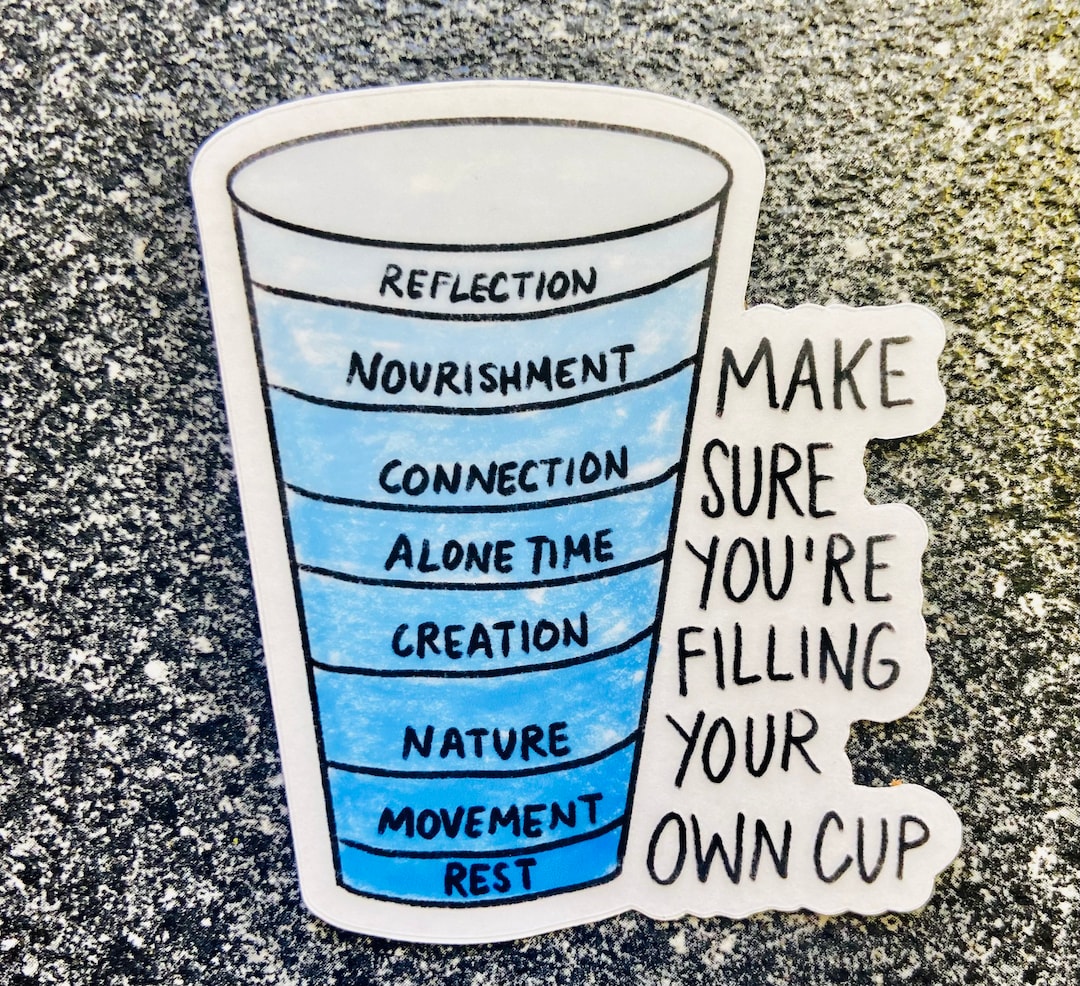 Fill Your Own Cup Sticker - Etsy