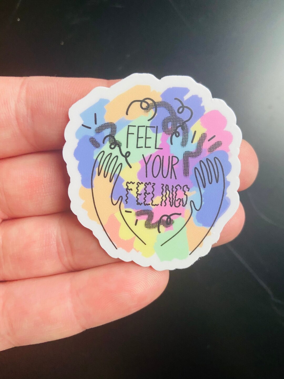 Feel Your Feelings Sticker - Etsy