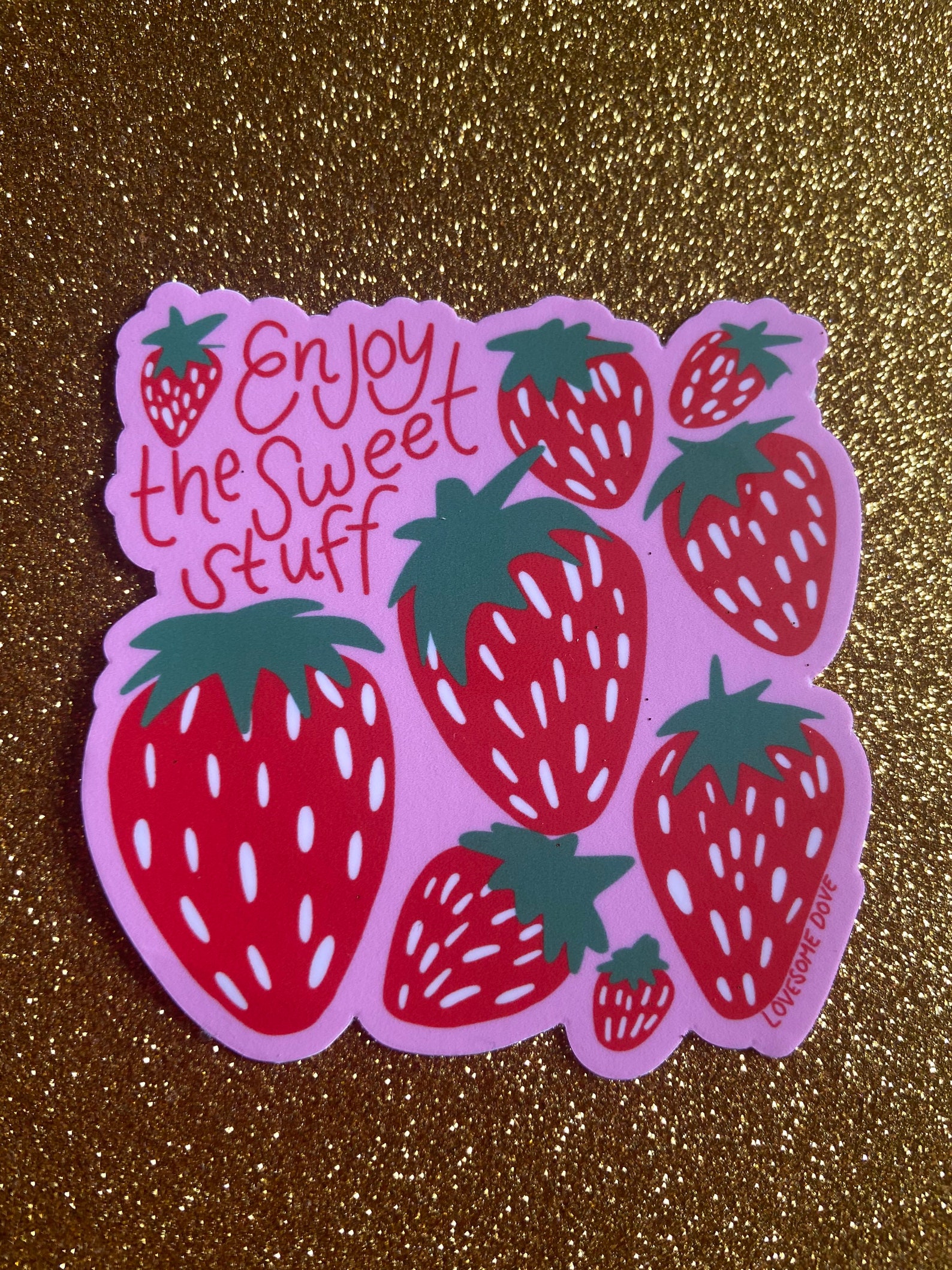 Enjoy the sweet stuff sticker | Etsy