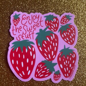Enjoy the Sweet Stuff Sticker - Etsy