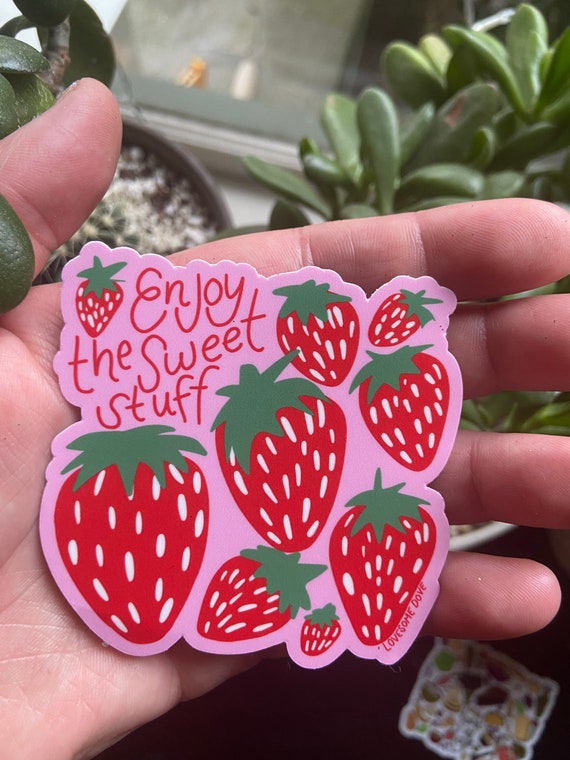 Enjoy the Sweet Stuff Sticker - Etsy