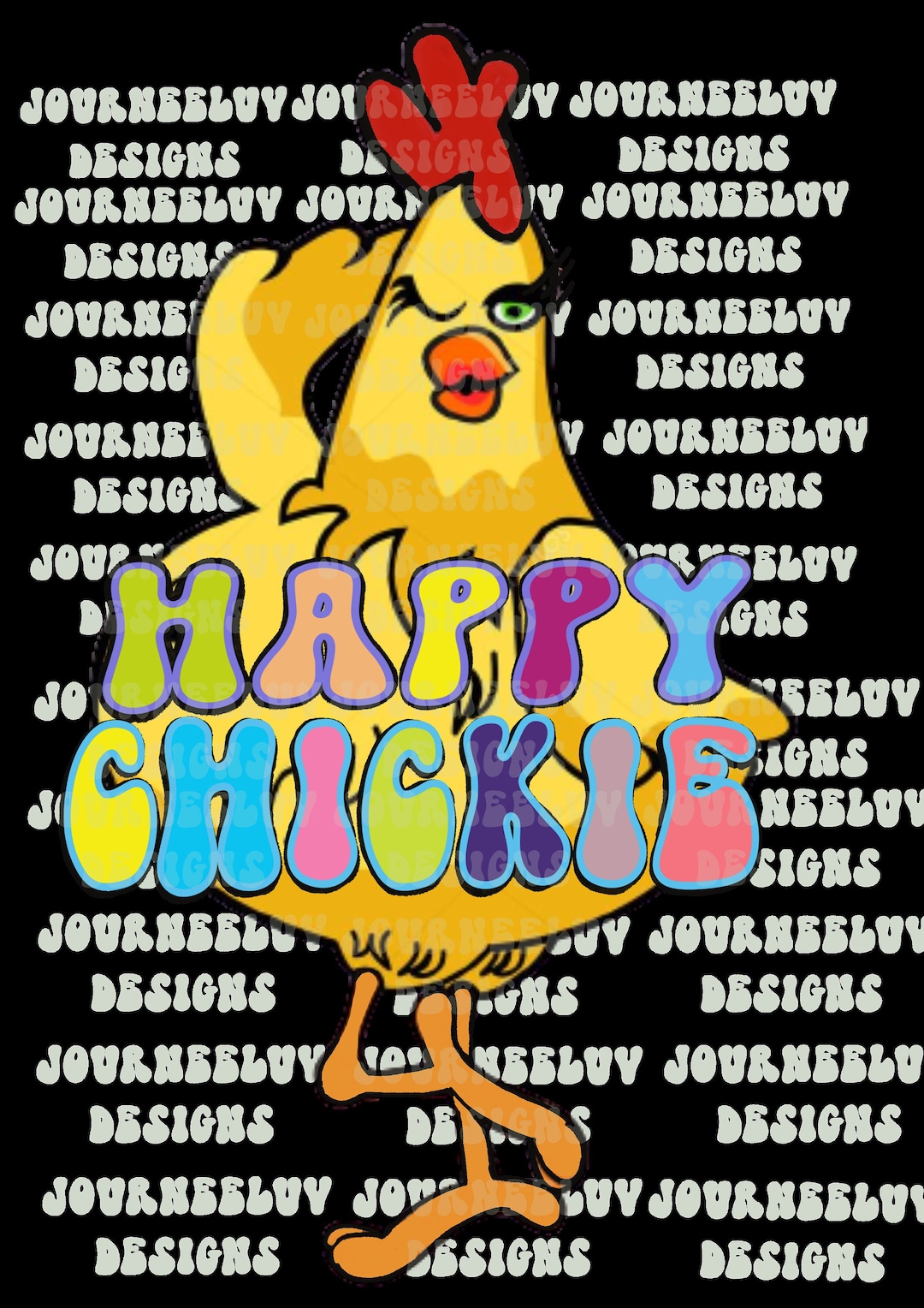 Happy Chickie Digital Download. PNG Only - Etsy