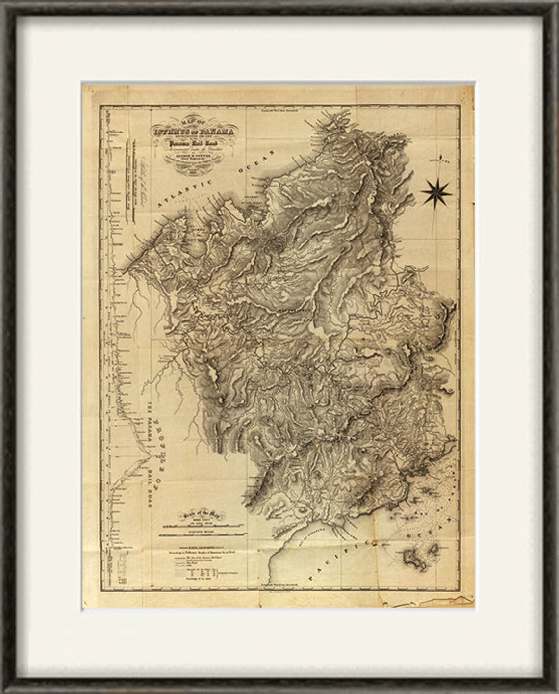 Panama Map Print Map Vintage Old Maps Antique Map Poster Map | Etsy