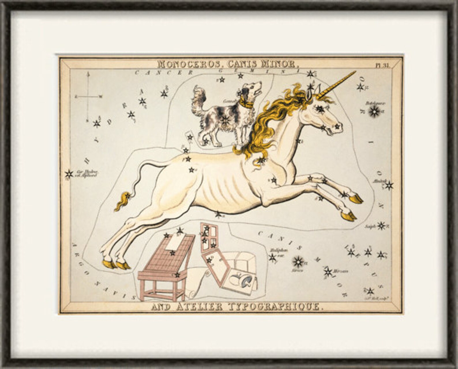 Unicorn Art Print Antique Wall Art Old Prints Home Decor Wall - Etsy