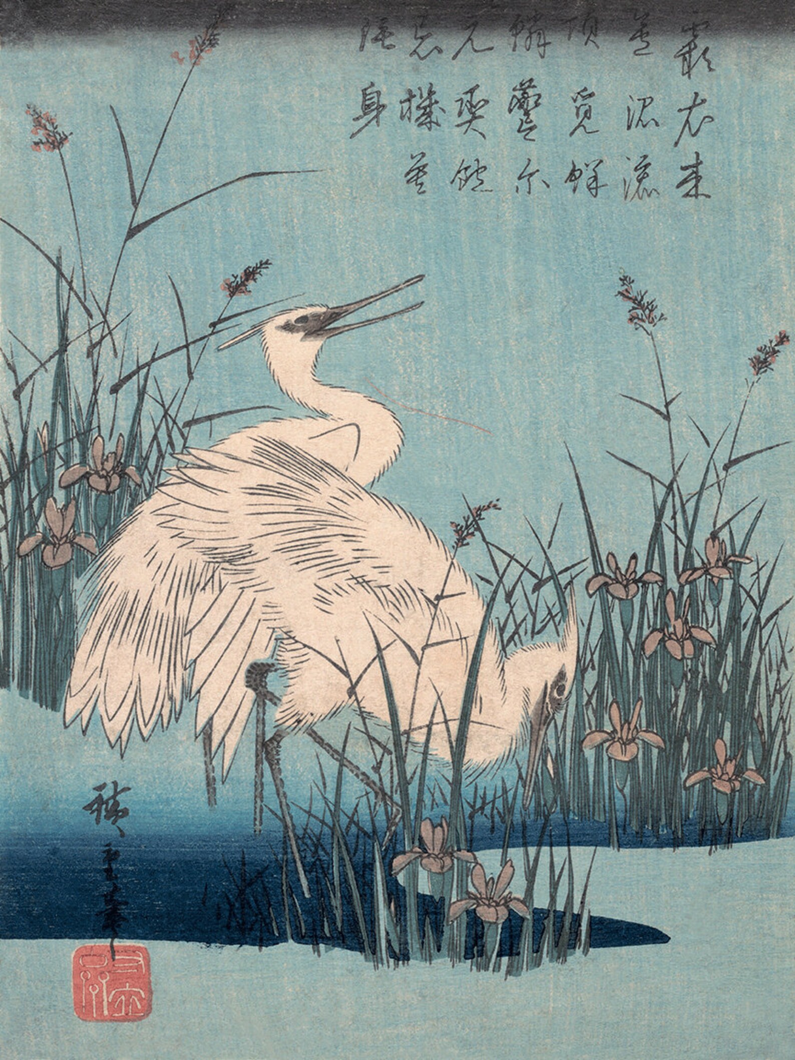 Japanese Bird Art Print Japanese Art Print Poster Bird Decor - Etsy